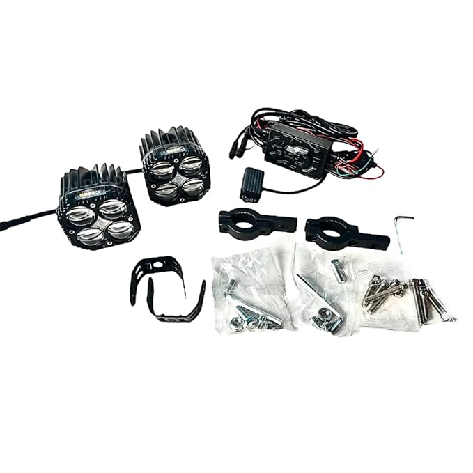 Royal Piston LED Fog Light For Bike | 120W Devil Eye Powerful Flood La