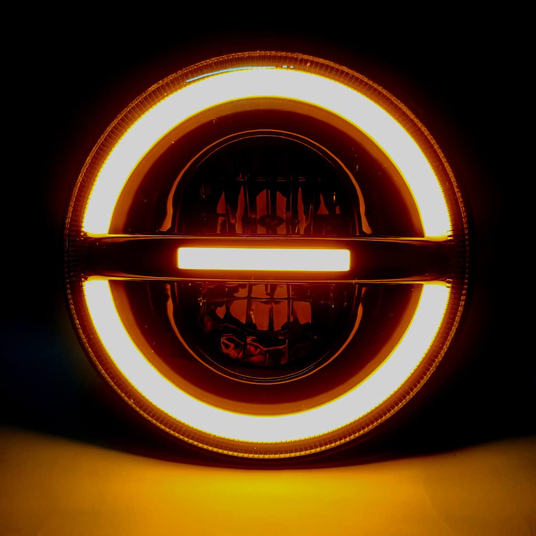 Royal Piston Half Ring Osram LED Headlight For Thar /Jeep/ Gypsy/ Roya