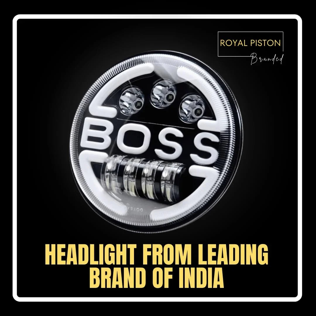 Royal Piston LED Boss Headlight 7inch: 110W OSRAM LED, Korean Chip, Hi