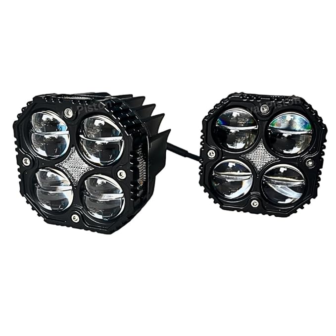 Royal Piston LED Fog Light For Bike | 120W Devil Eye Powerful Flood La