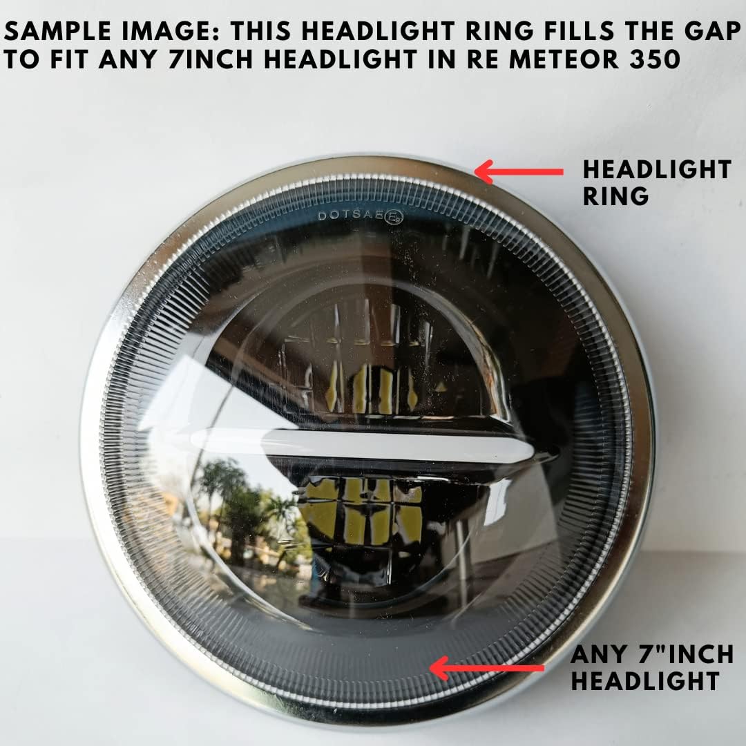 Royal Piston Heavy Built-in Duty RE Meteor 350 Headlight Ring in Premi